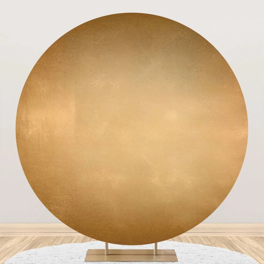 Solid Color Birthday Round Backdrop Cover Baby Shower Wedding Party ...