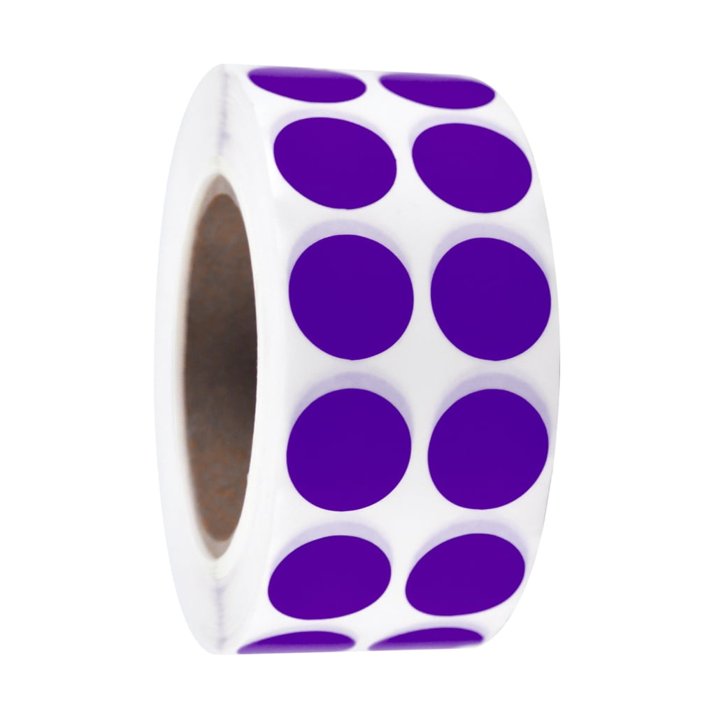 Solid Color Circle Sticker Round Color Circle Dot Sticker Labels ...