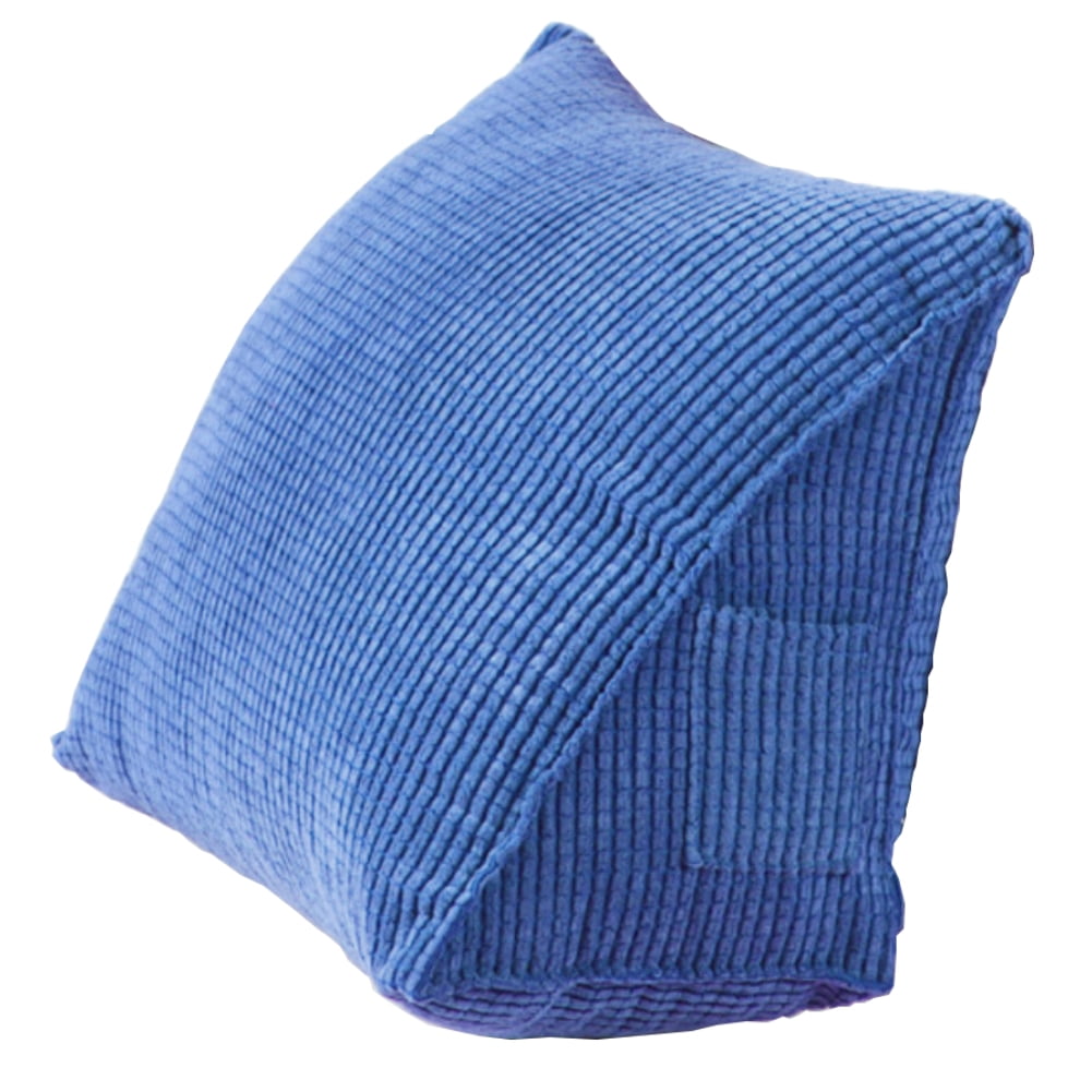 Solid Color Corduroy Ribbed Wedge Cushion Triangle Pillow Home Bed Sofa ...