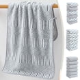 Solid Color Cotton Towel 6 Pack Americans Flag Household Absorbent ...