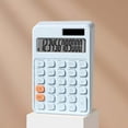 Solid Color Cute Desk Solar Calculator, 12-Digit Display Scientific ...