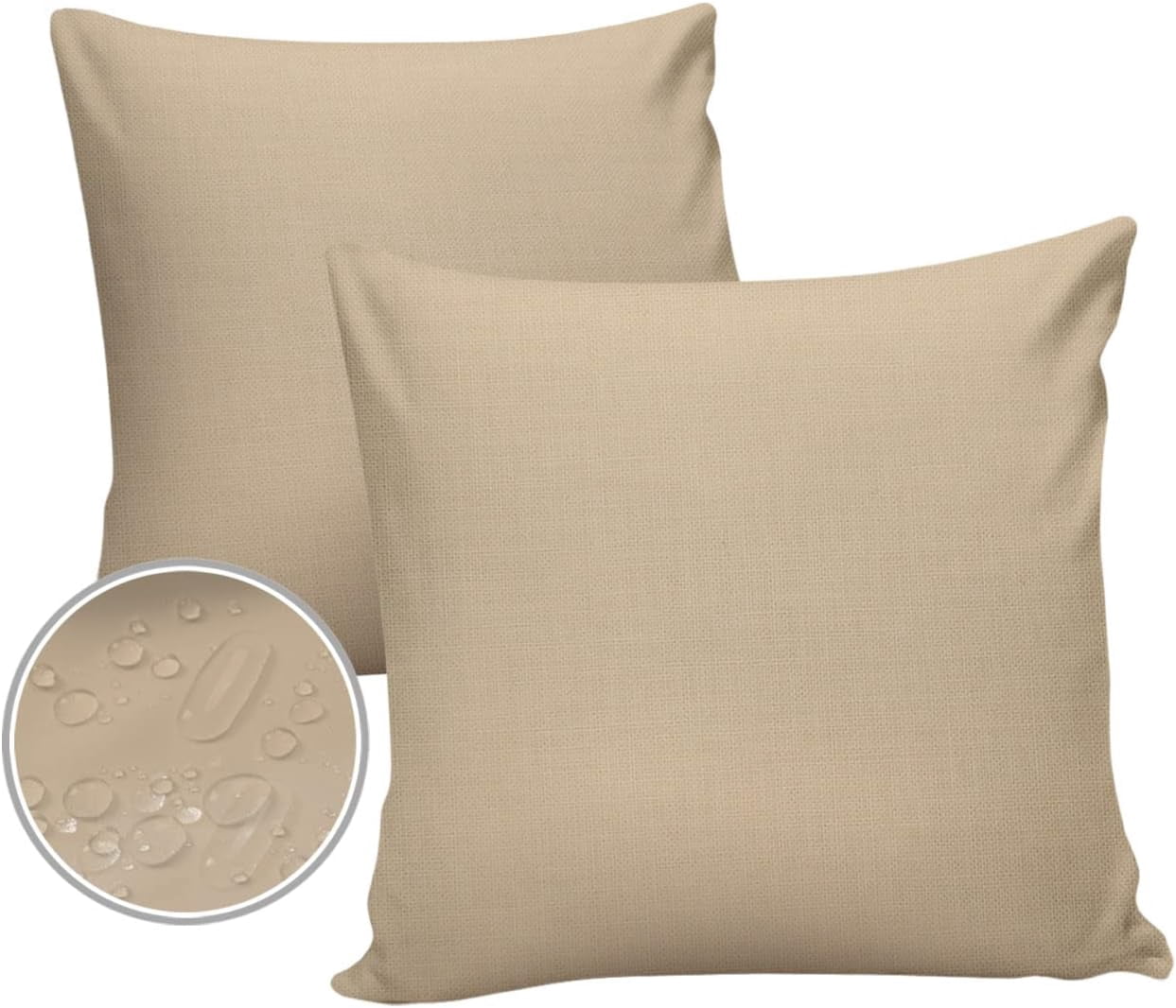 Solid Color Decorative Throw Pillow Cover 16x16 Inch, Soft and ...