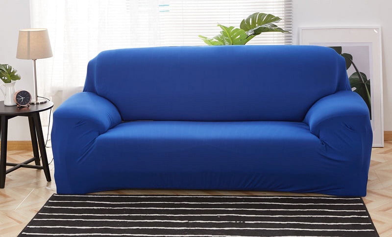 Solid Color Elastic Couch Cover Stretch Slipcovers L Shape Sofa Need ...