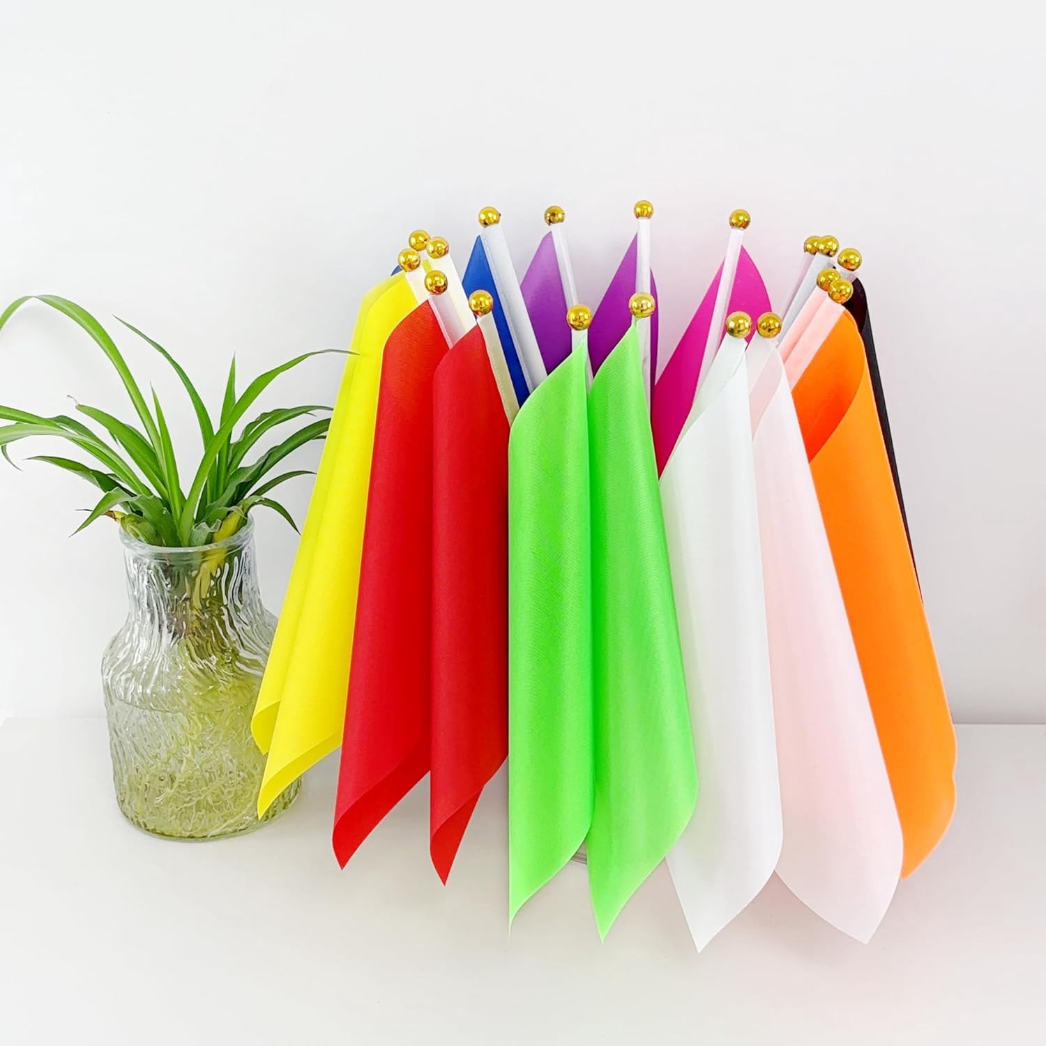 Solid Color Flag Mini Plain Black White Red Yellow Green Blue Purple ...