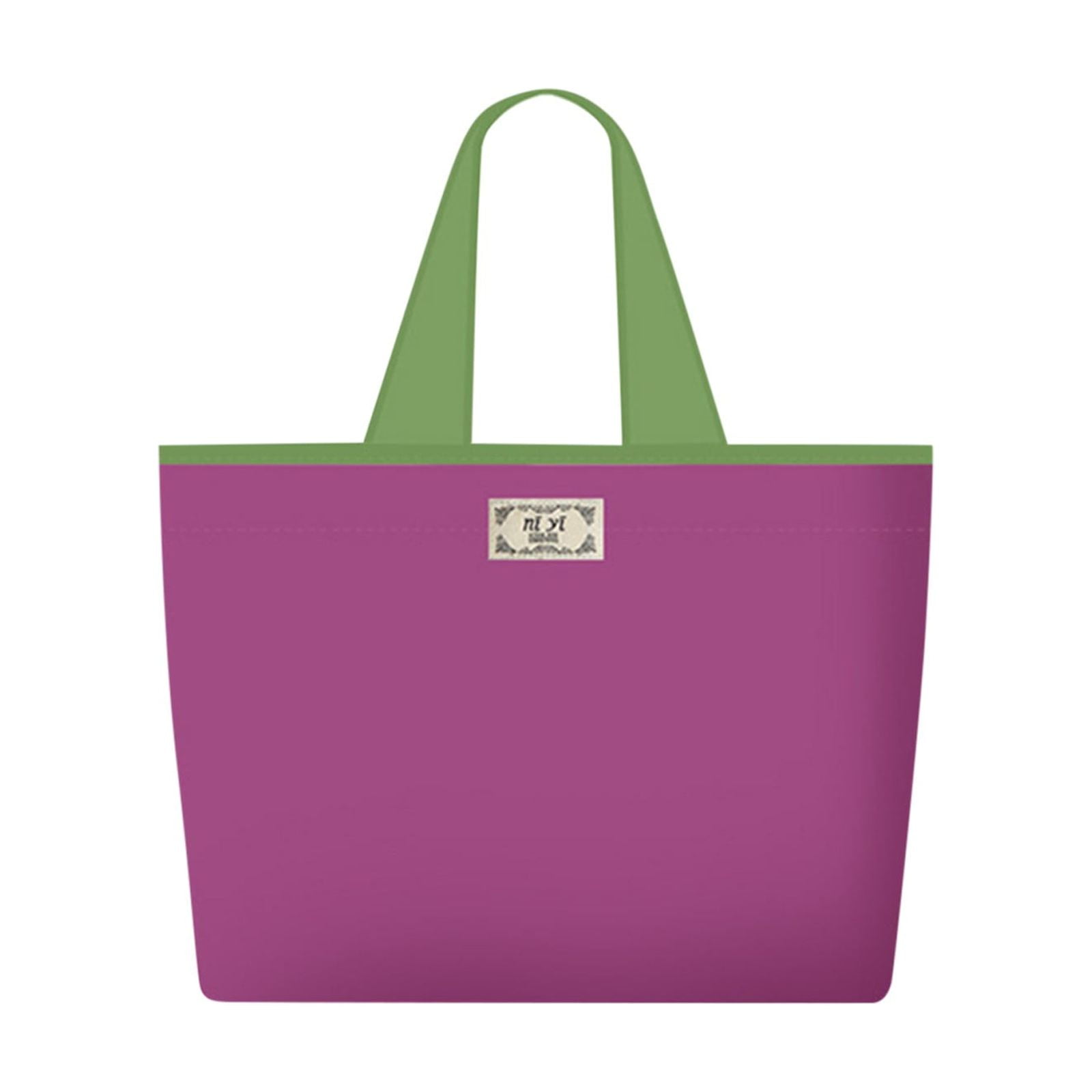 Solid Color Foldable Shopping Bag with Drawstring, Large Capacity ...