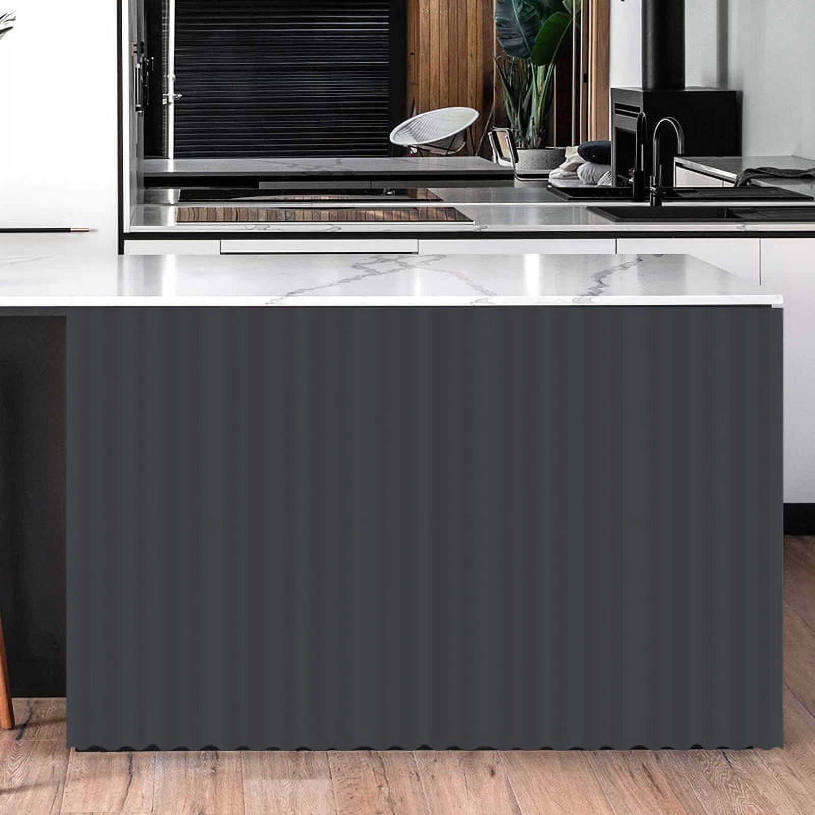 Solid Color Kitchen Cabinet Shielding Curtain Cabinet Ugly Curtain Door ...