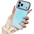 Solid Color Laser Camera Protect Phone Case for iPhone (Blue,iPhone 17 ...