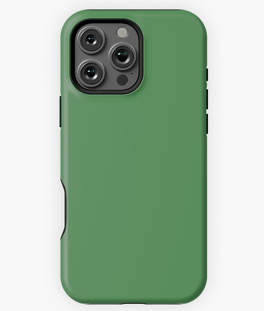 Solid Color Light Forest Green Plain Phone Case for iPhone 16 15 14 13 ...