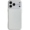 Solid Color Lychee Peel Leather Pattern Camera Protect Phone Case for ...