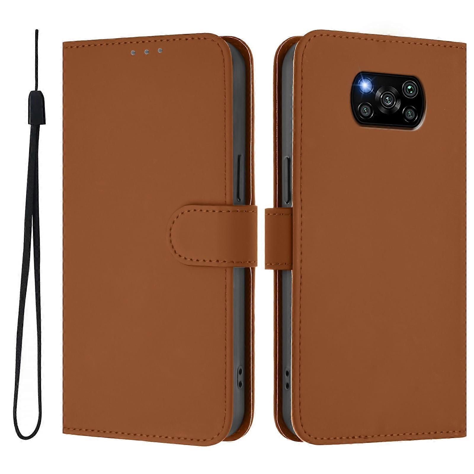 Solid Color PU Case For Xiaomi Poco X3 Pro / X3 NFC / X3 - Walmart.com