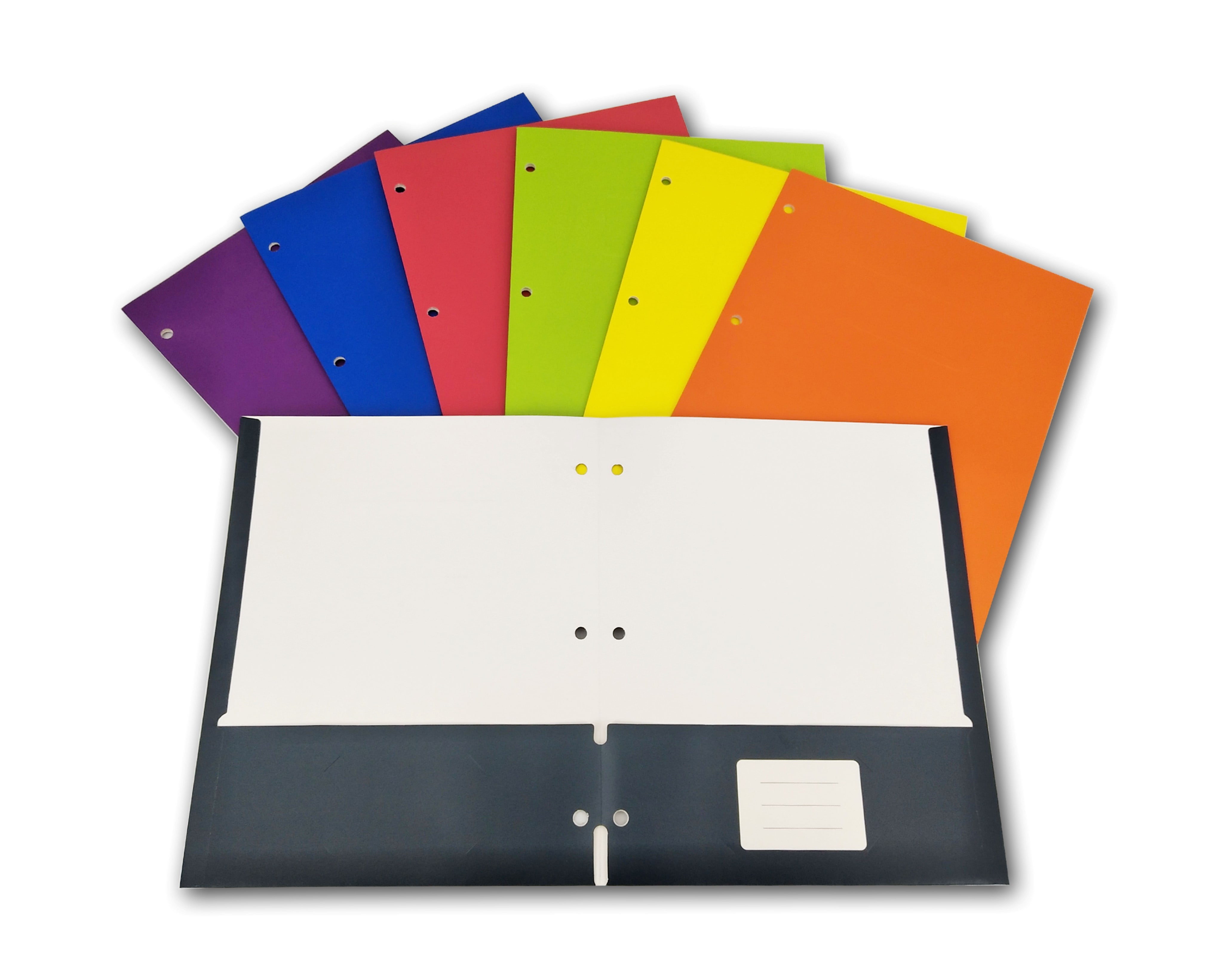 Solid Color Paper 2 Pocket Portfolio - Walmart.com