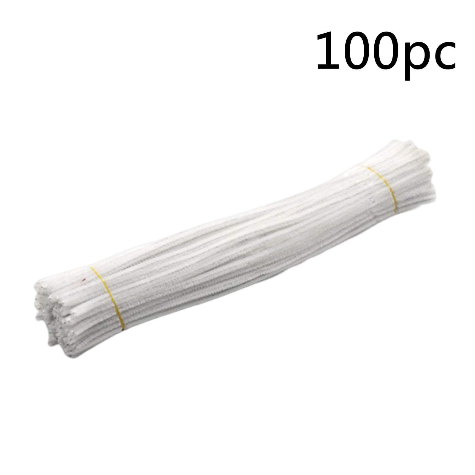 Solid Color Pipe Cleaners (100Pc), Metal Wire+Fiber, Bendable/Flexible ...