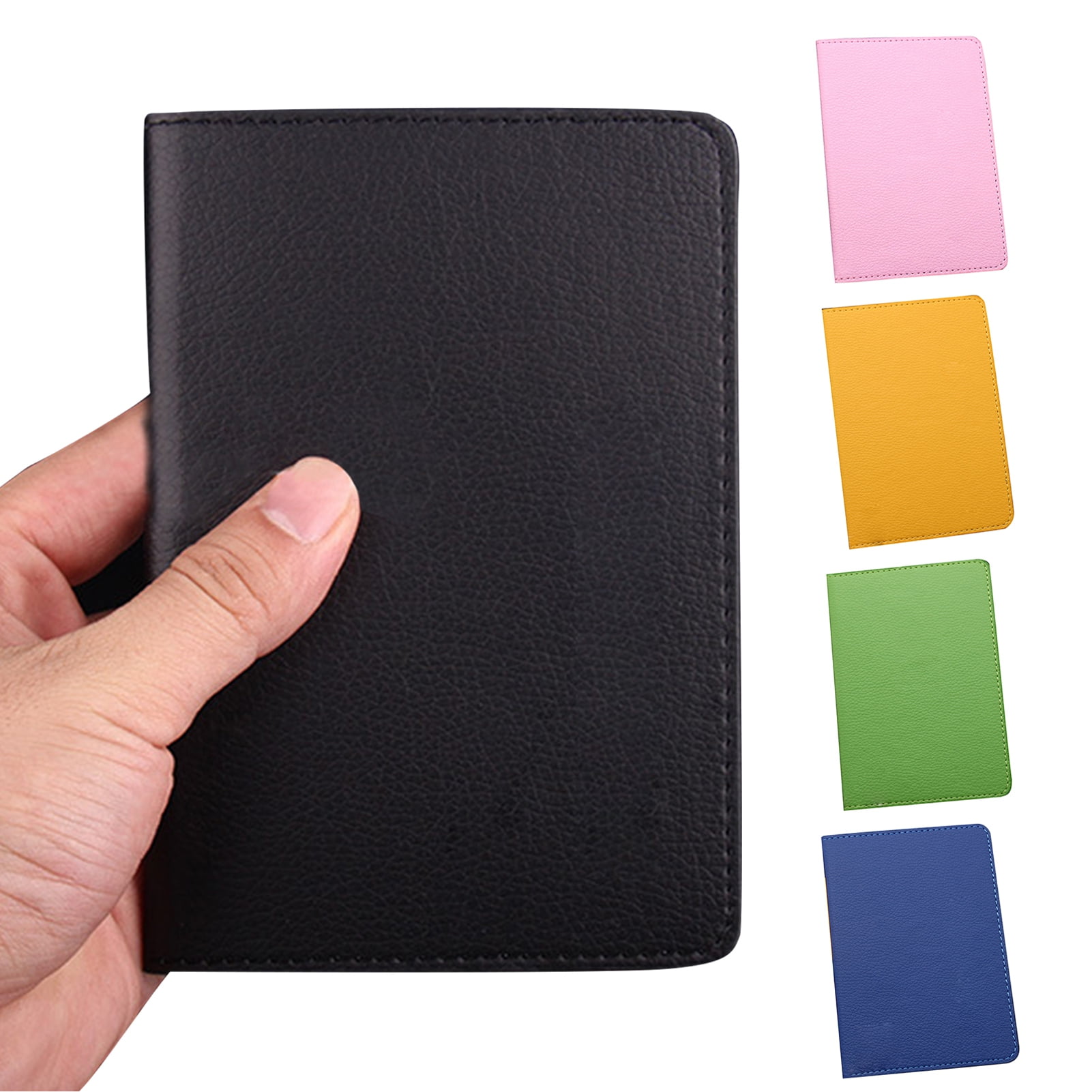 Solid Color Portable Passport Case ID Card Cover Holder Protector ...