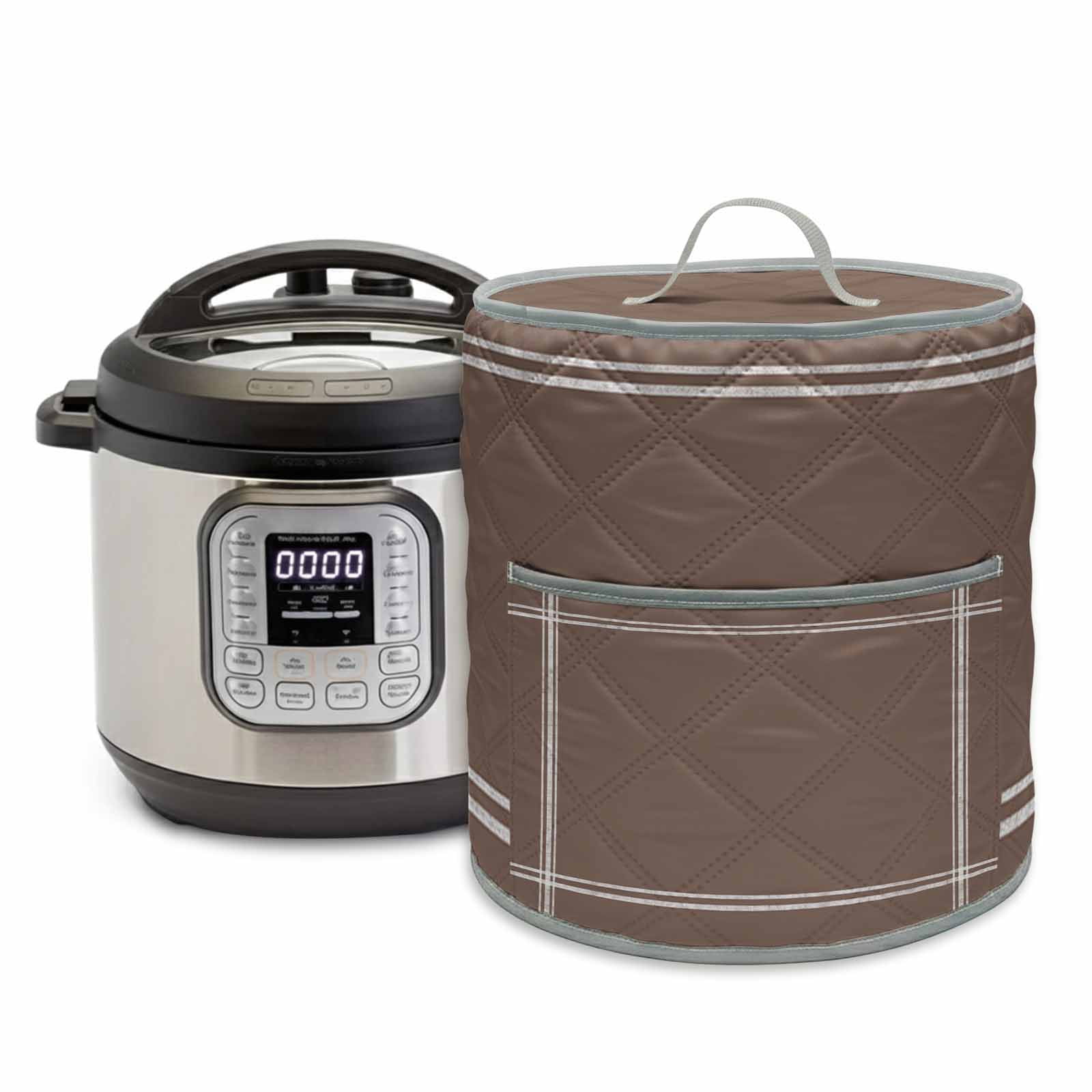 Solid Color Pressure Cooker Cover Brown Dust Cover for Kitchen ...