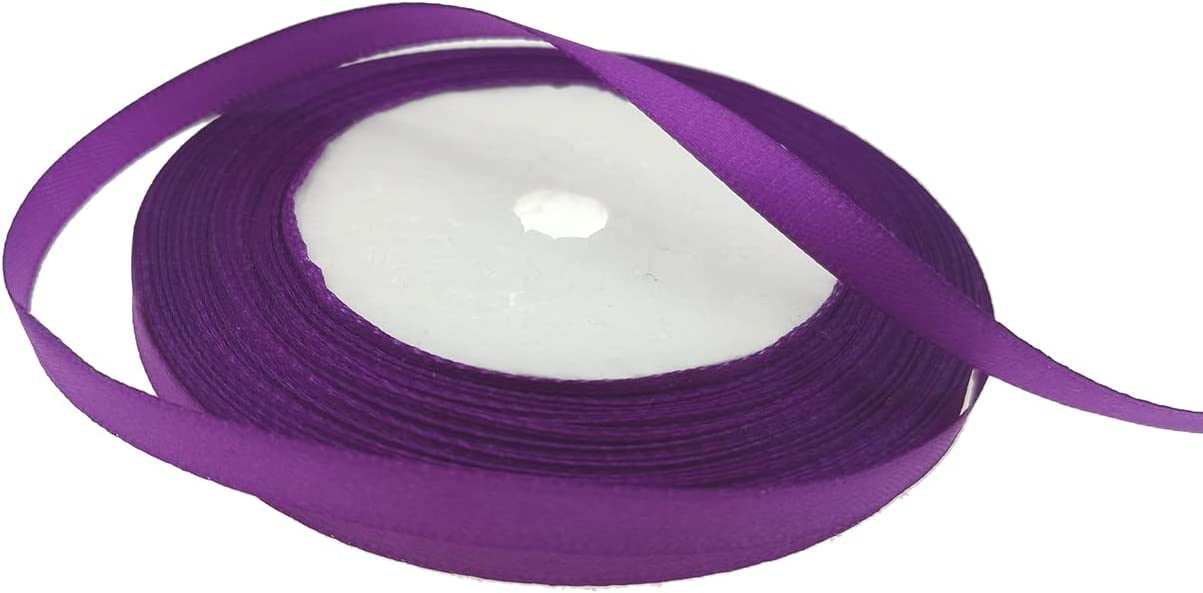 Solid Color Satin Fabric Ribbon for Gift Wrapping, Craft, Hair Bow ...