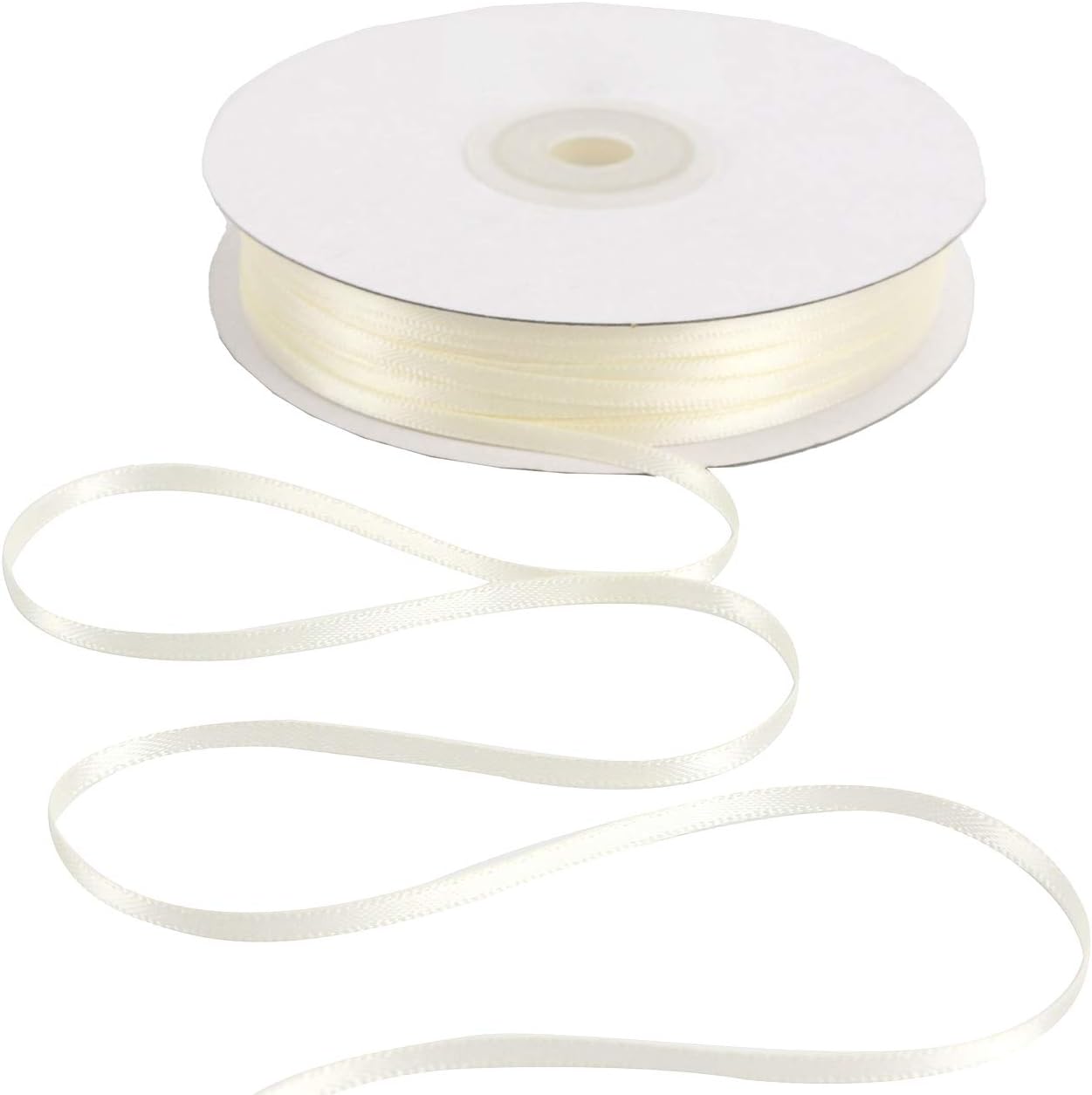 Solid Color Satin Ribbon 1/8 inch x 100 Yards Roll Ribbon Thin Small ...