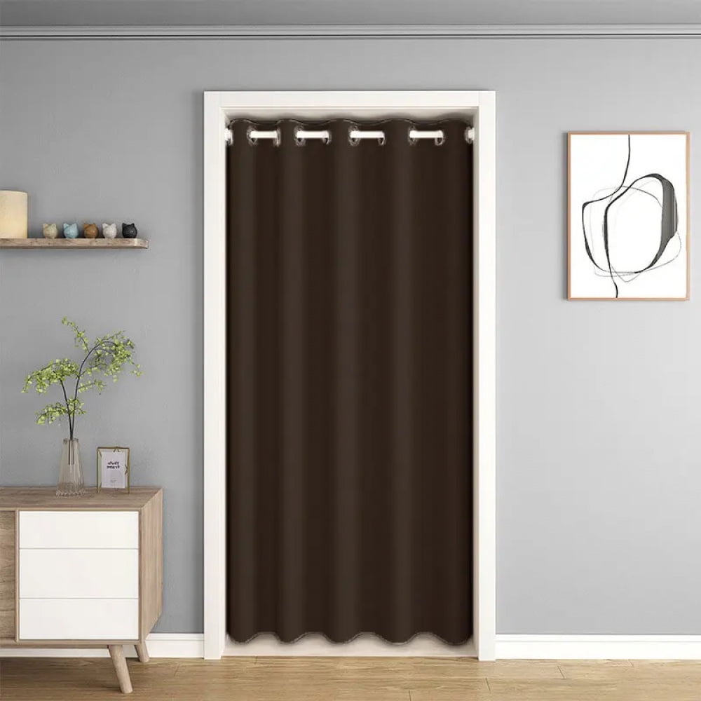 Solid Color Shading And Thermal Insulation Partition Door Curtain ...