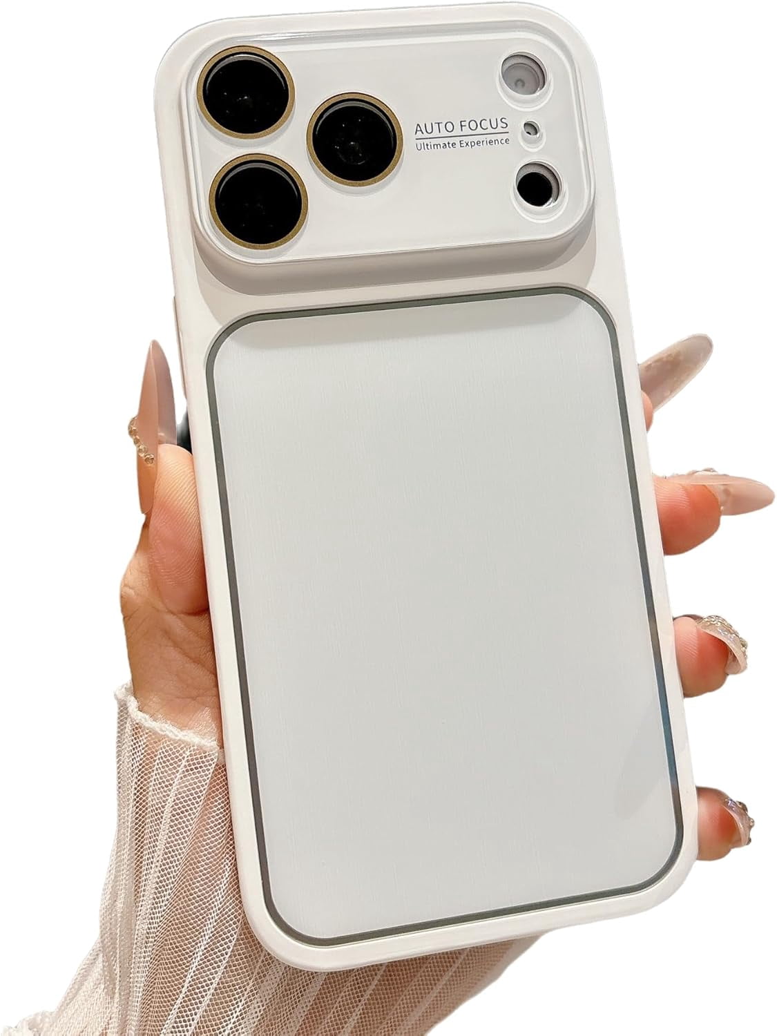 Solid Color Silver Edge Matte Shockproof Camera Protect Phone Case for ...