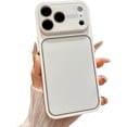 Solid Color Silver Edge Matte Shockproof Camera Protect Phone Case for ...