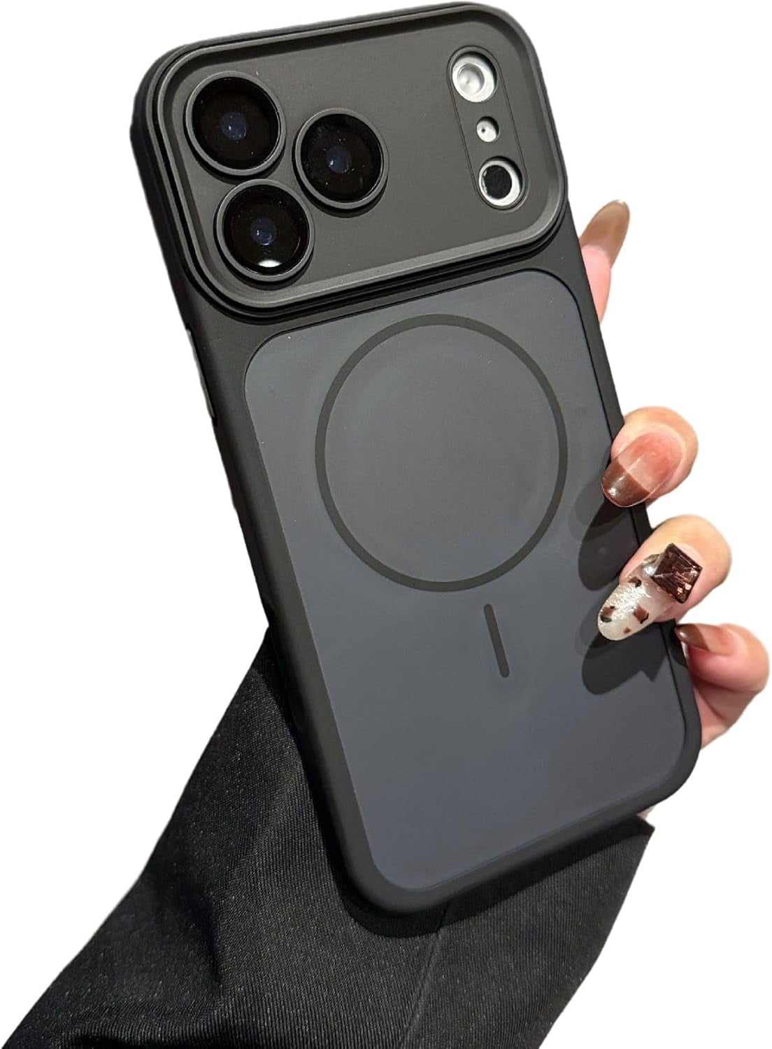Solid Color Skin Feel Camera Protect Magnetic Case for iPhone ...