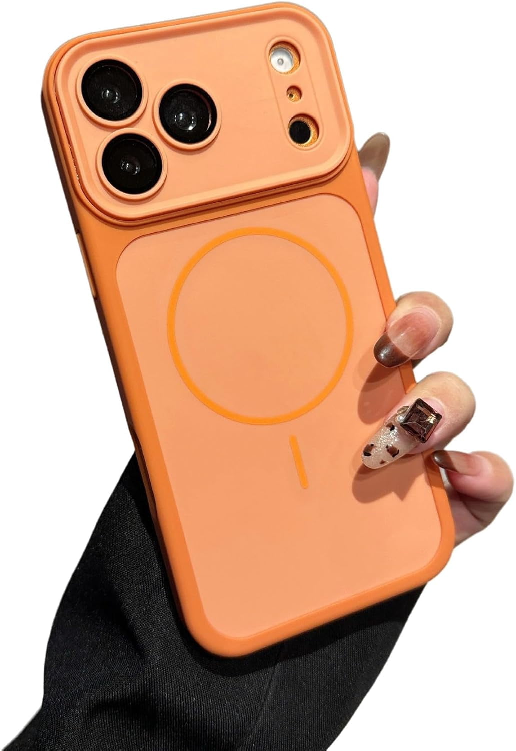 Solid Color Skin Feel Camera Protect Magnetic Case for iPhone ...