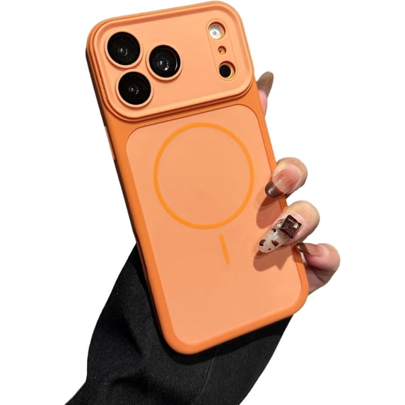 Solid Color Skin Feel Camera Protect Magnetic Case for iPhone ...