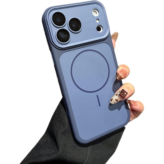 Solid Color Skin Feel Camera Protect Magnetic Case for iPhone ...
