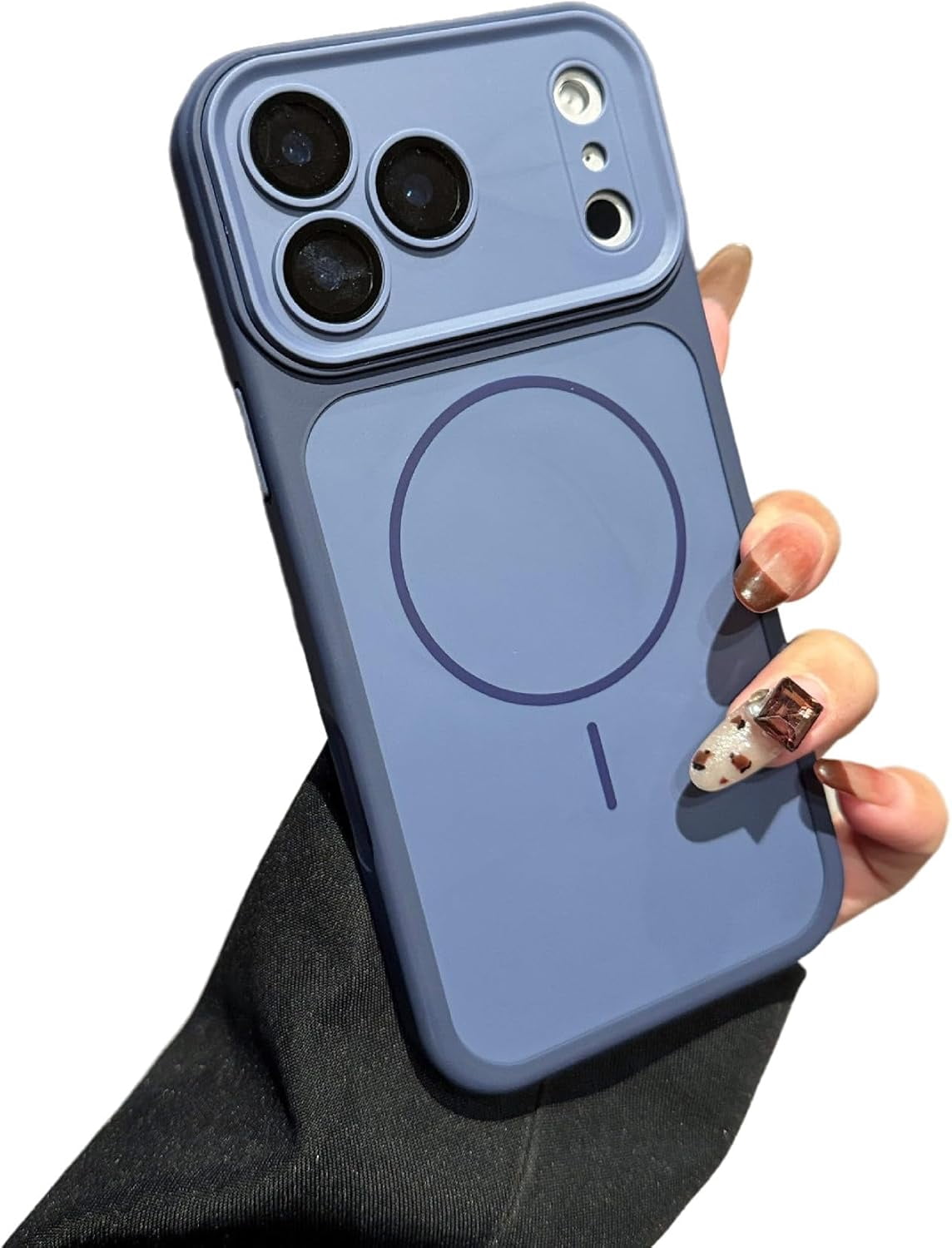 Solid Color Skin Feel Camera Protect Magnetic Case for iPhone ...