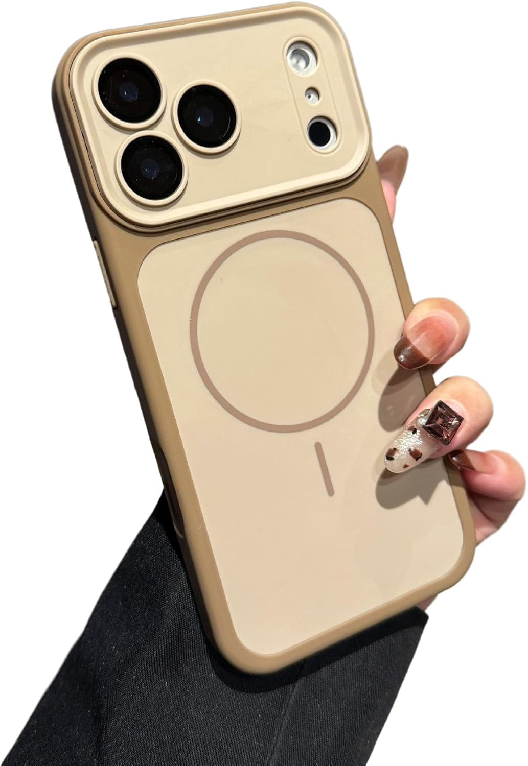 Solid Color Skin Feel Camera Protect Magnetic Case for iPhone ...