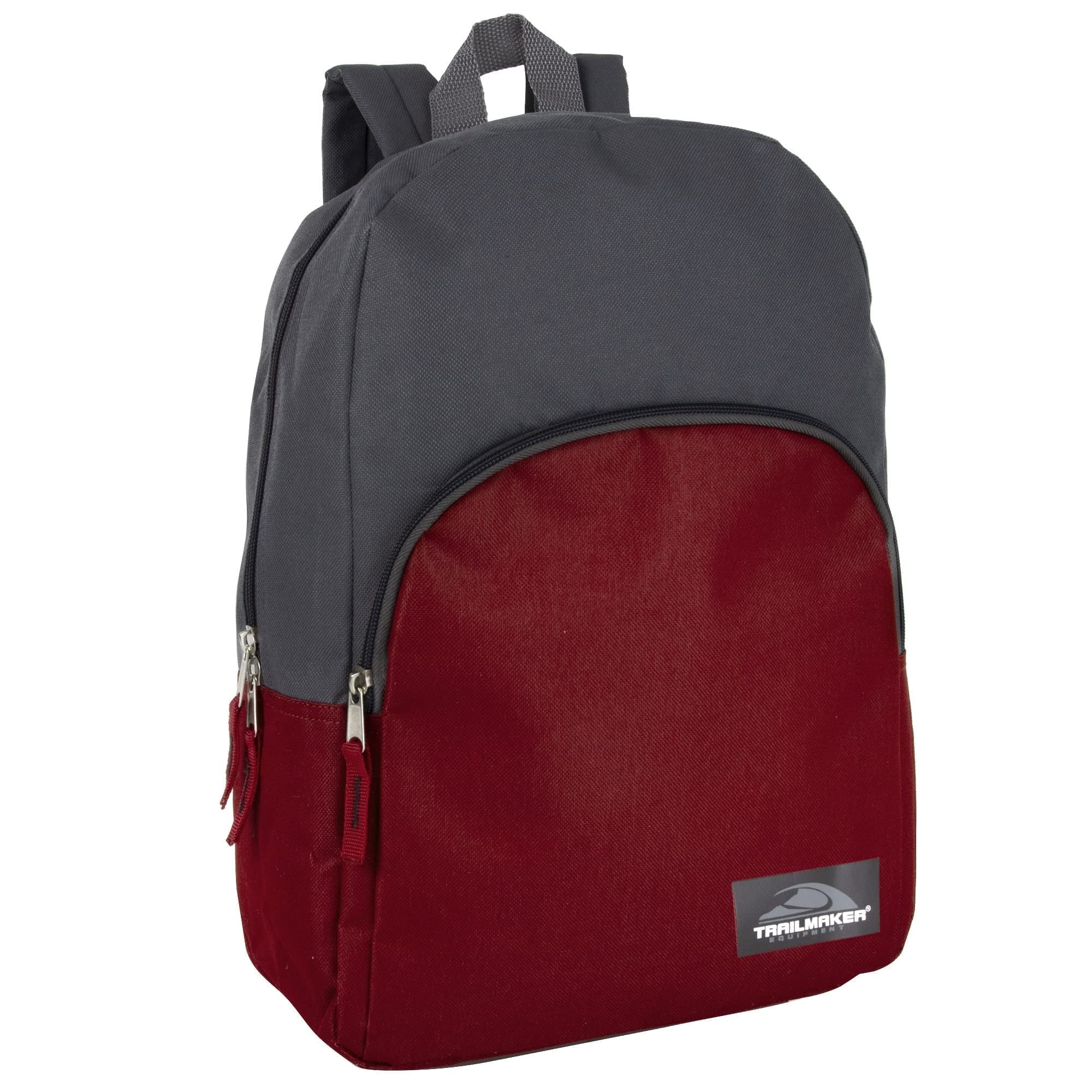 Solid Color Two Tone Backpack for Stationary, Commuting, Travel and Gym ...