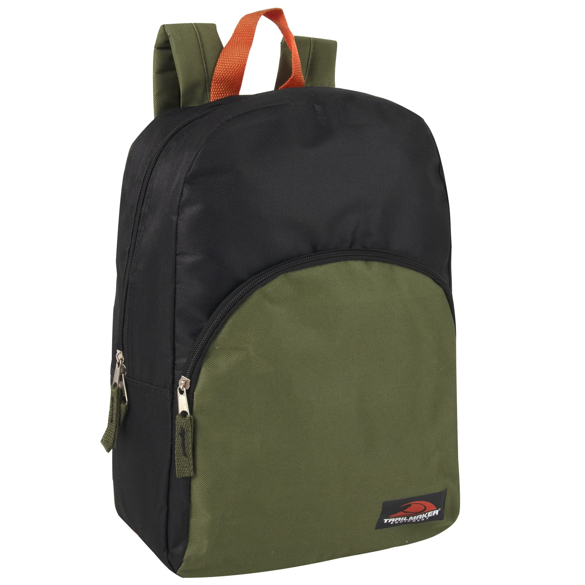 Solid Color Two Tone Backpack for Stationary, Commuting, Travel and Gym ...