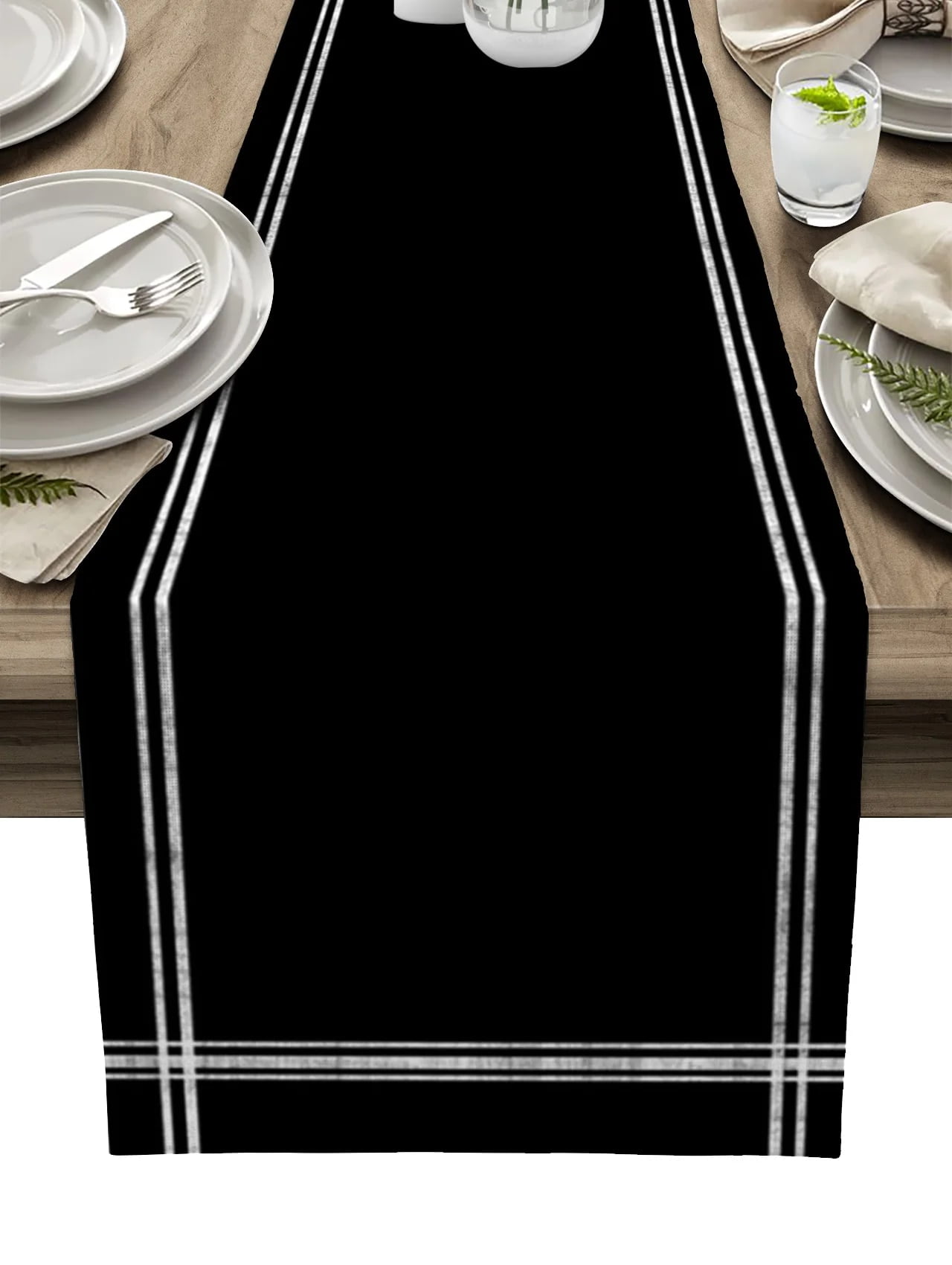 Solid Color Wine Red Table Runner Home Wedding Decor Table Flag Mat ...