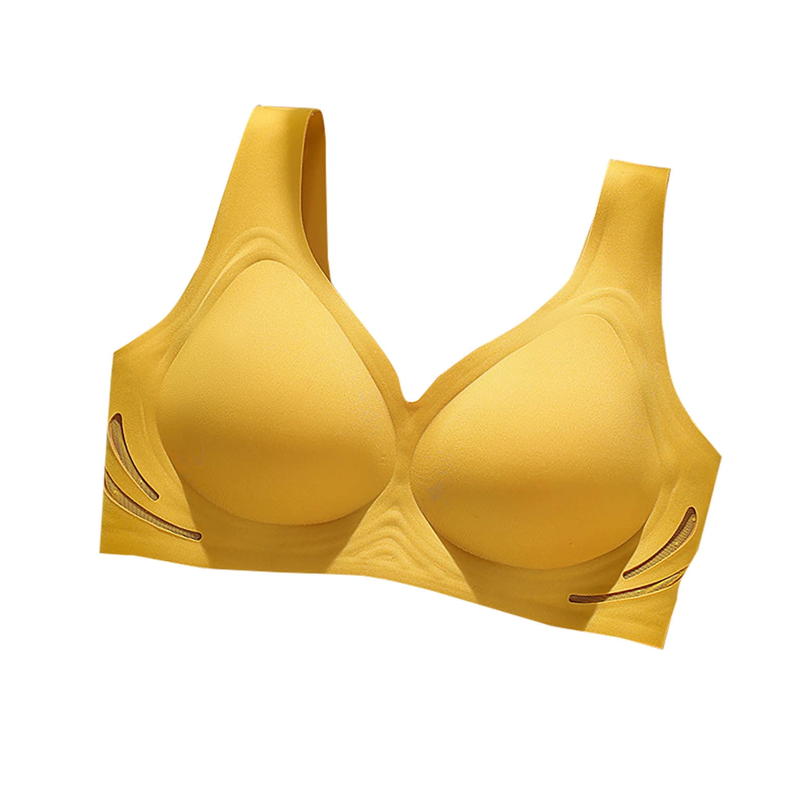 Solid Color Wireless Bra, Water Droplet Design, Semi-Fixed Support ...
