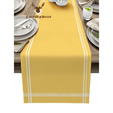 Pooqla 40 LED Table Runner With String Lights Fabric Tablecloth, Table ...