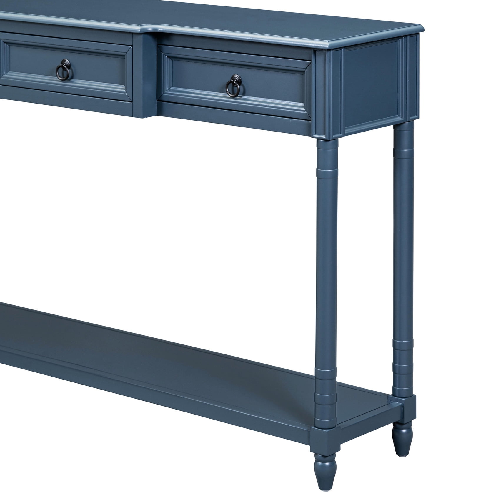 Solid Console Table with Drawers and Shelf / Stylish for Entryway Decor ...