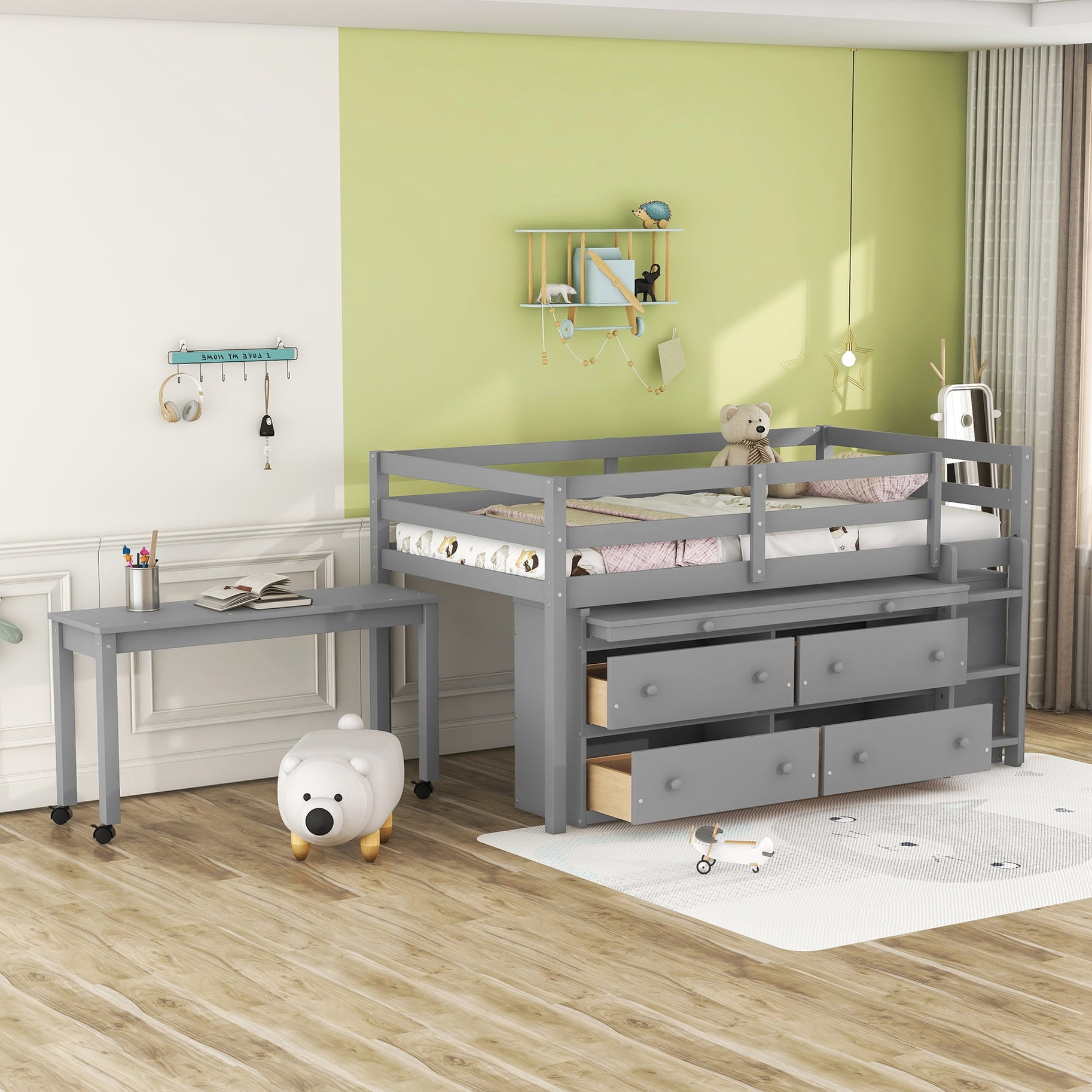 Solid Construction - Retractable Writing Desk - Personal Workspace ...