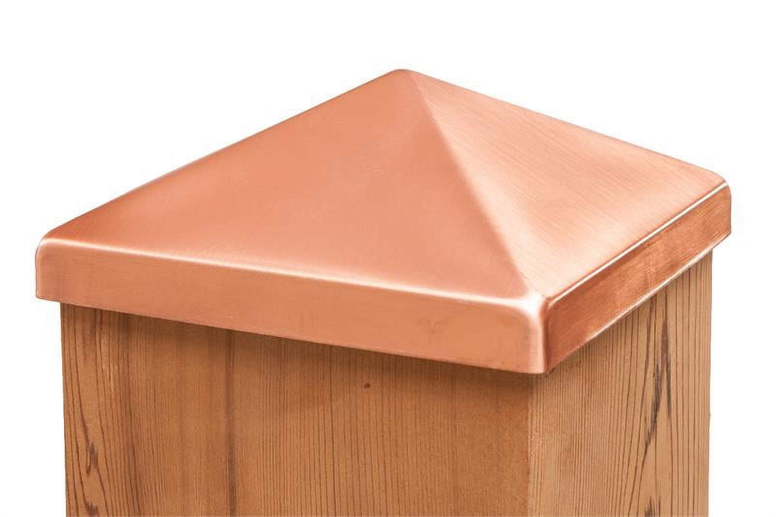 Solid Copper 6x6 Pyramid Post Cap (5-1/2") - Walmart.com
