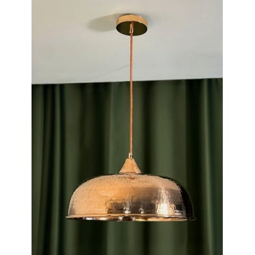 Hammered Copper Green Patina Pendant Light | Hammered Copper + Green ...
