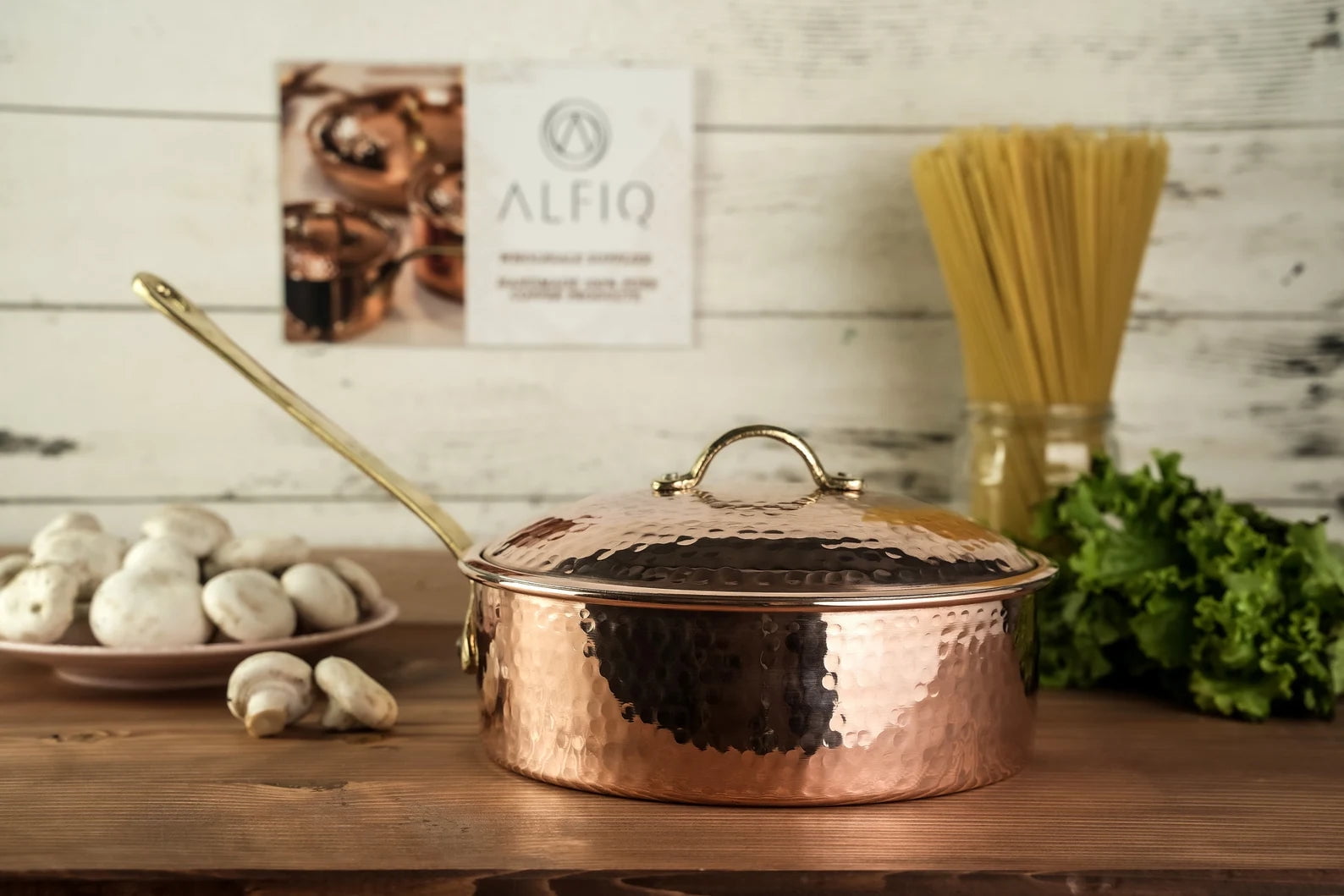Solid Copper Saucepan with Lid | Handmade Copper Pan Cooking Pot ...