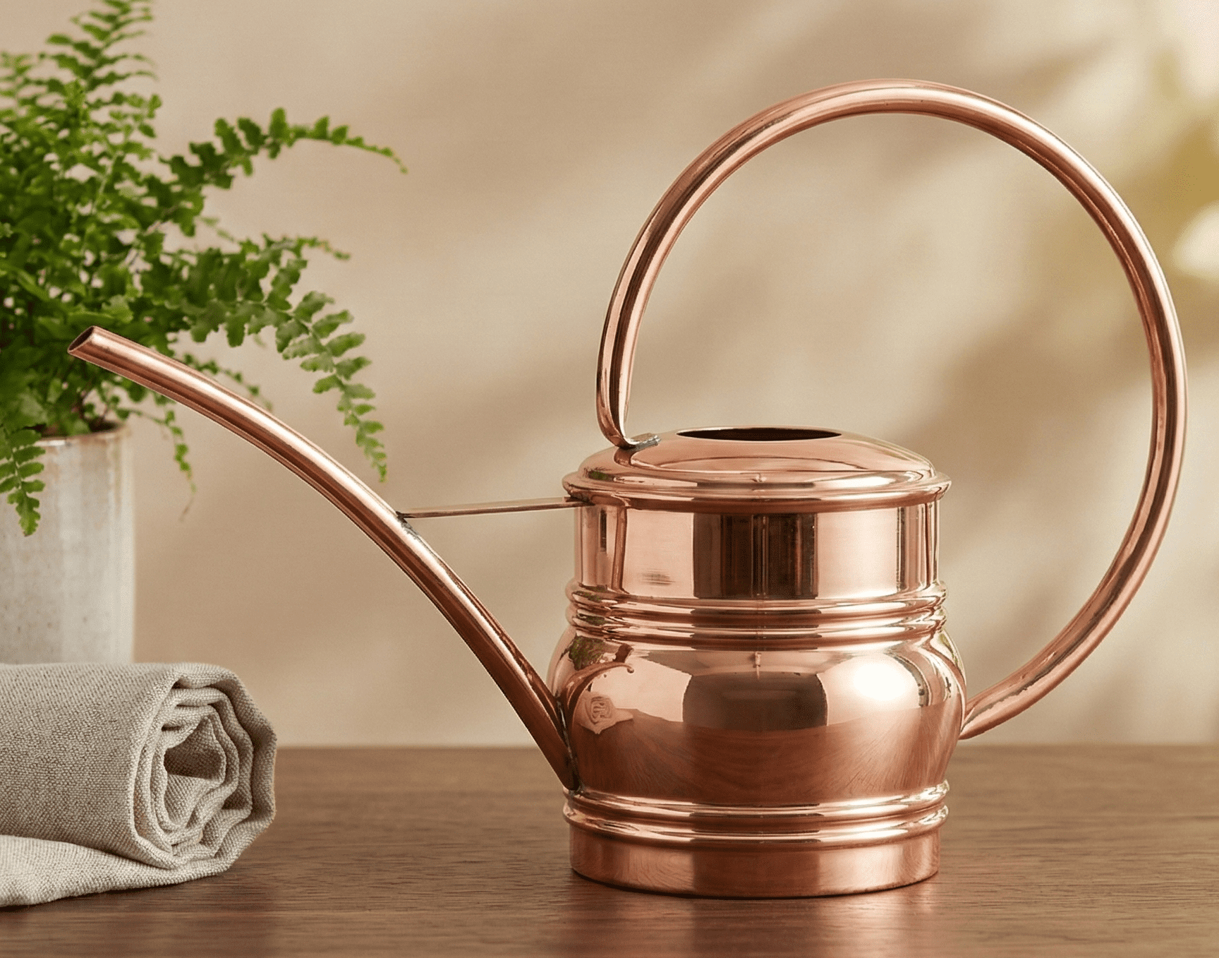 Handmade Solid Copper Watering Can | 2000 ml Long Spout - Walmart.com