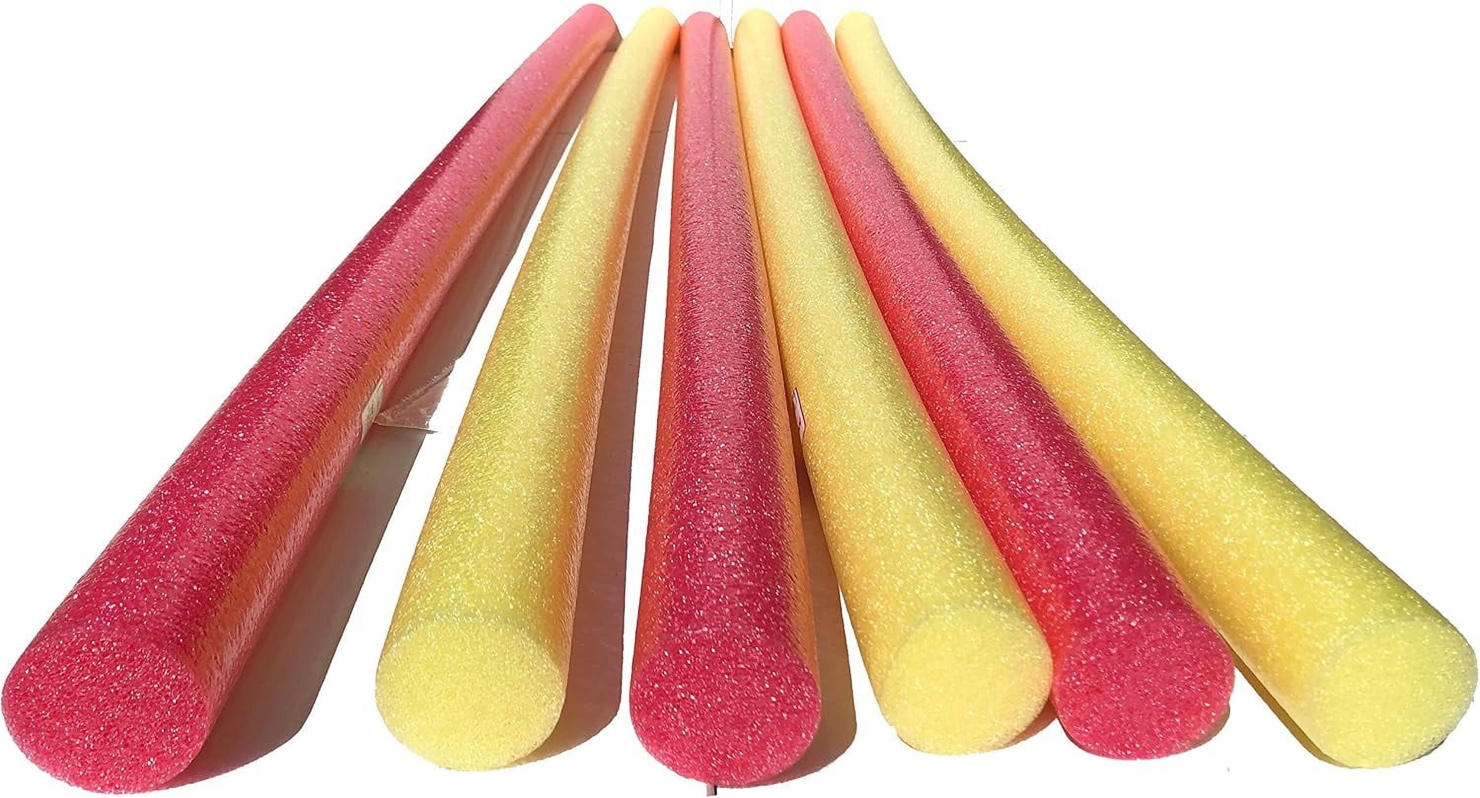 Solid Core Extra Long 60" Swim Noodles 6 Pack Deluxe Solid Core Foam ...