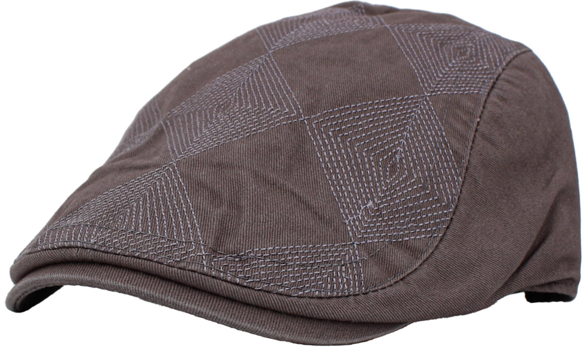 Solid Cotton Denim Gatsby Cap Mens Denim Hat Golf Driving Summer Cabbie ...