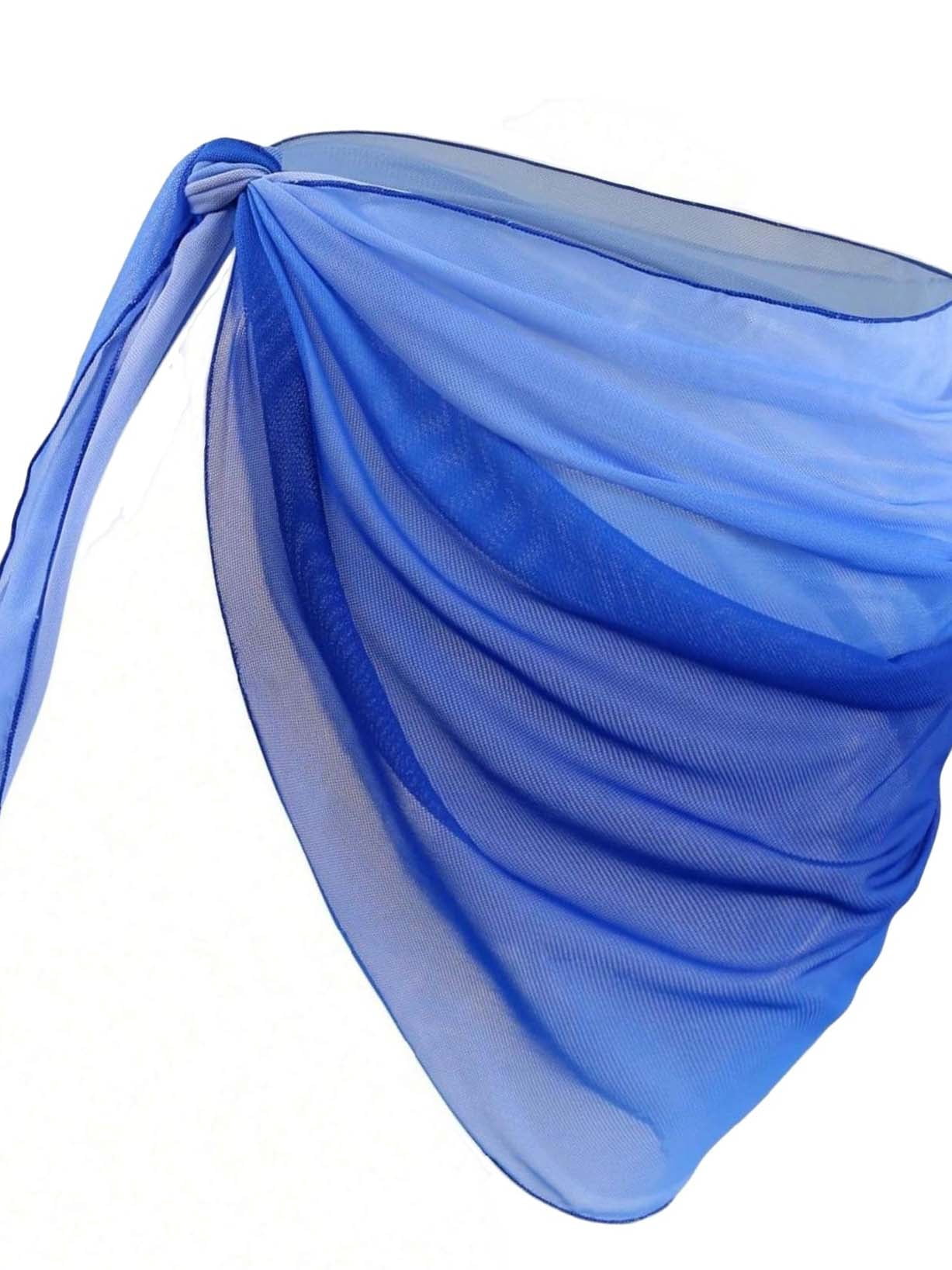 Solid Cover Up Skirt Royal Blue Women Cover Ups (Women's) - Walmart.com