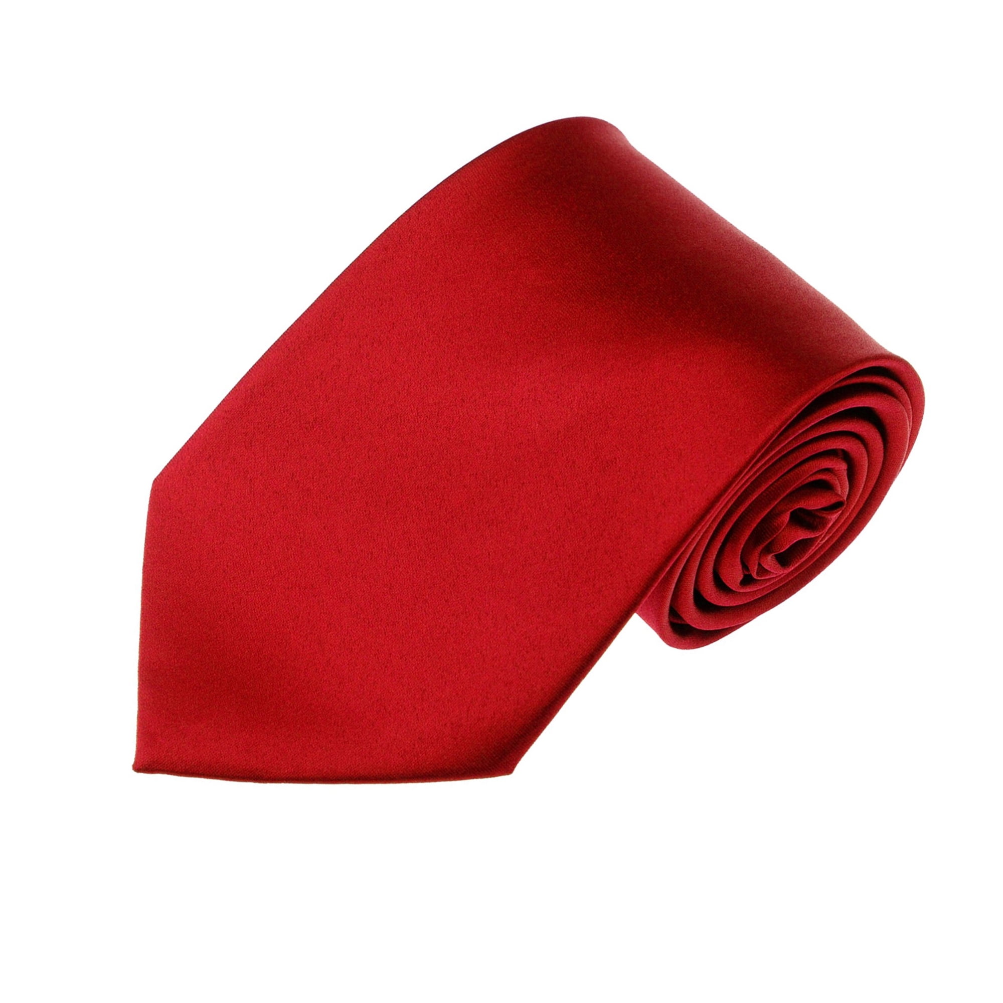 Solid Crimson Traditional Men's Necktie - Walmart.com
