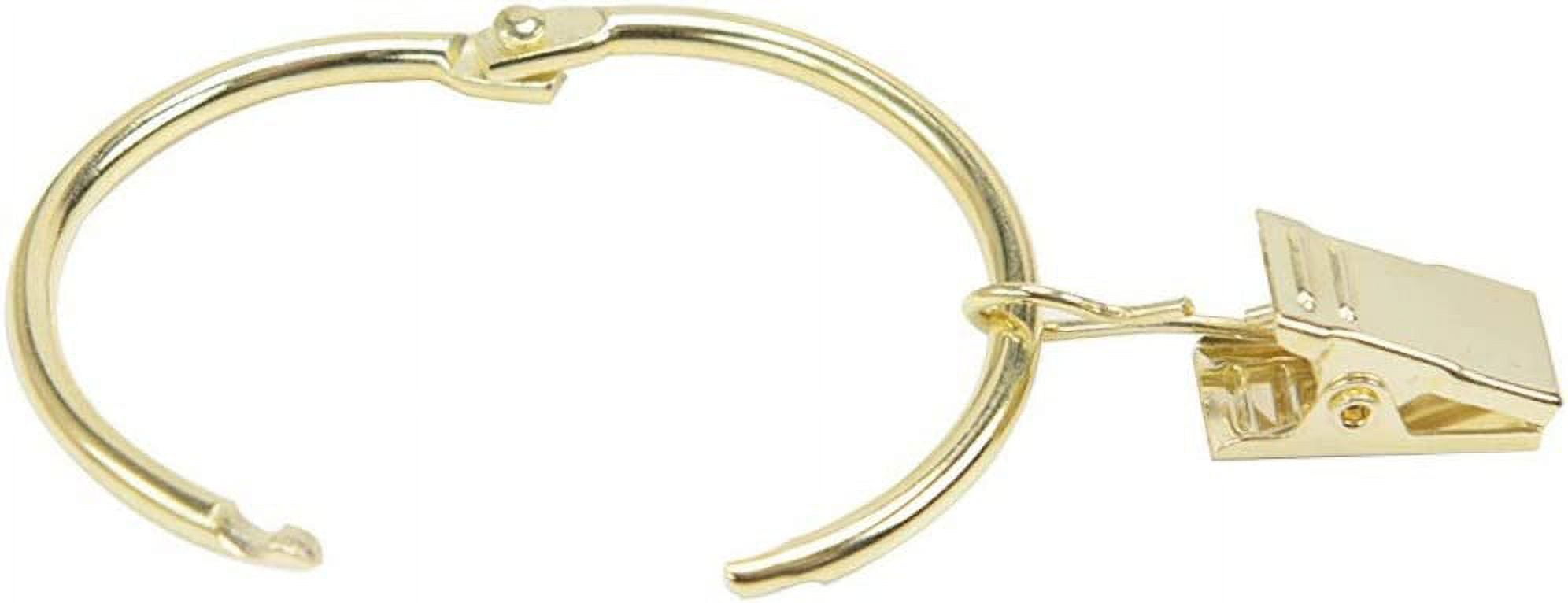 Solid Curtain Rings Metal Openable/Closed Curtain Rings with Clips ...