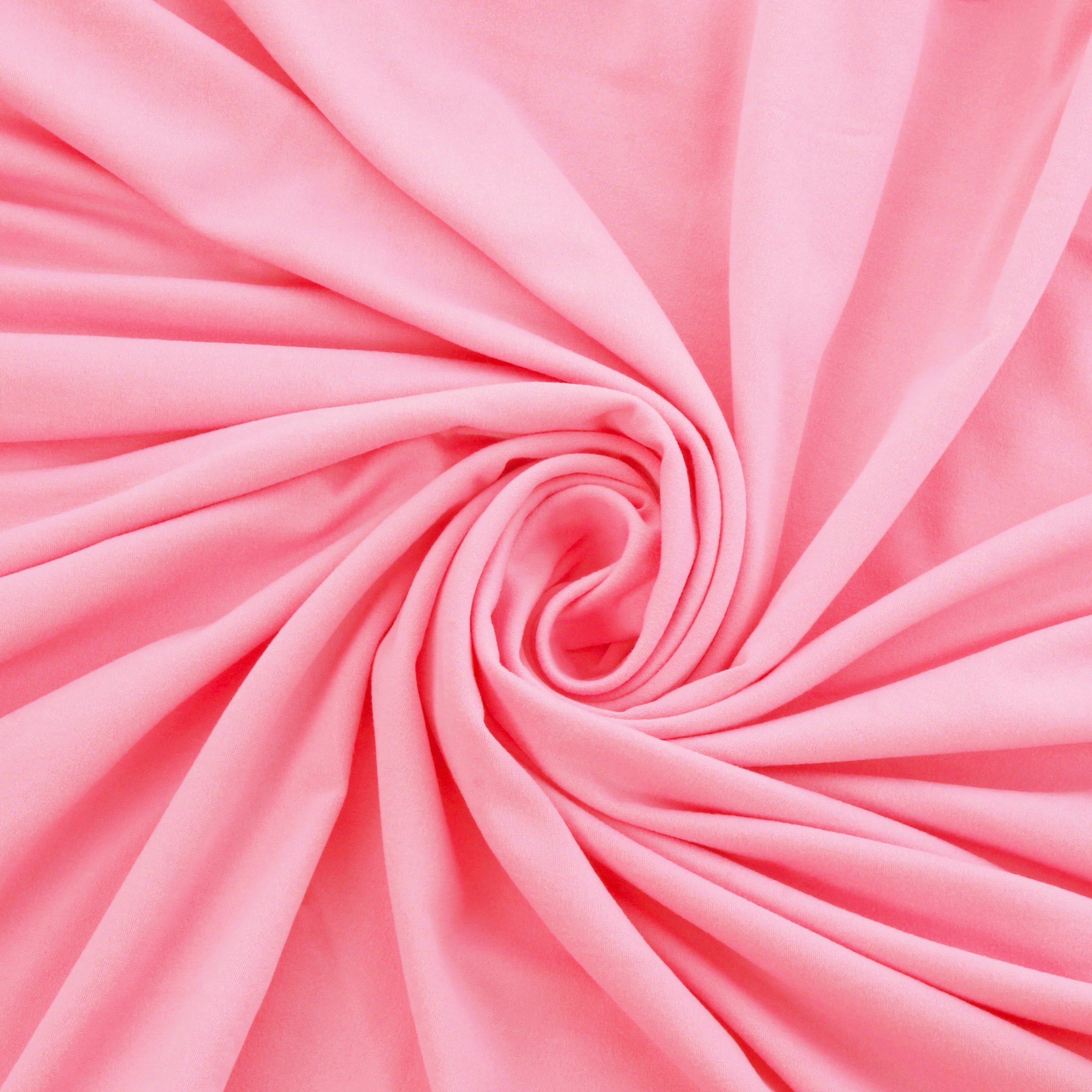 Solid DBP Fabric - Double Brushed Polyester - Bubblegum Pink - 2 Yard ...