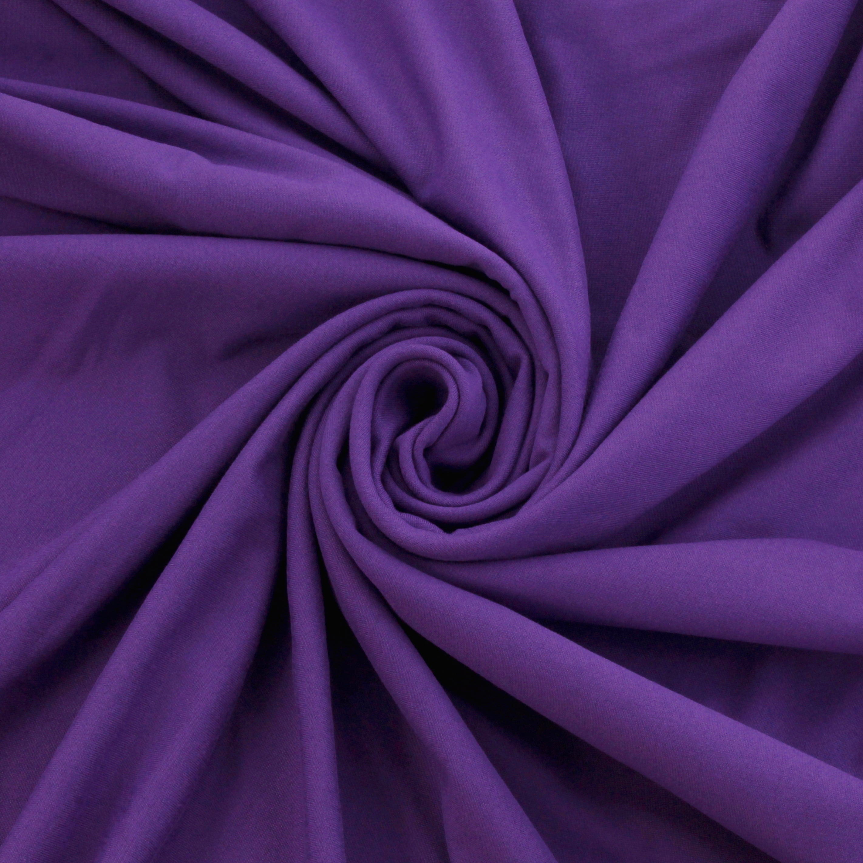 Solid DBP Fabric - Double Brushed Polyester 4 Way Stretch - Purple - 1 ...