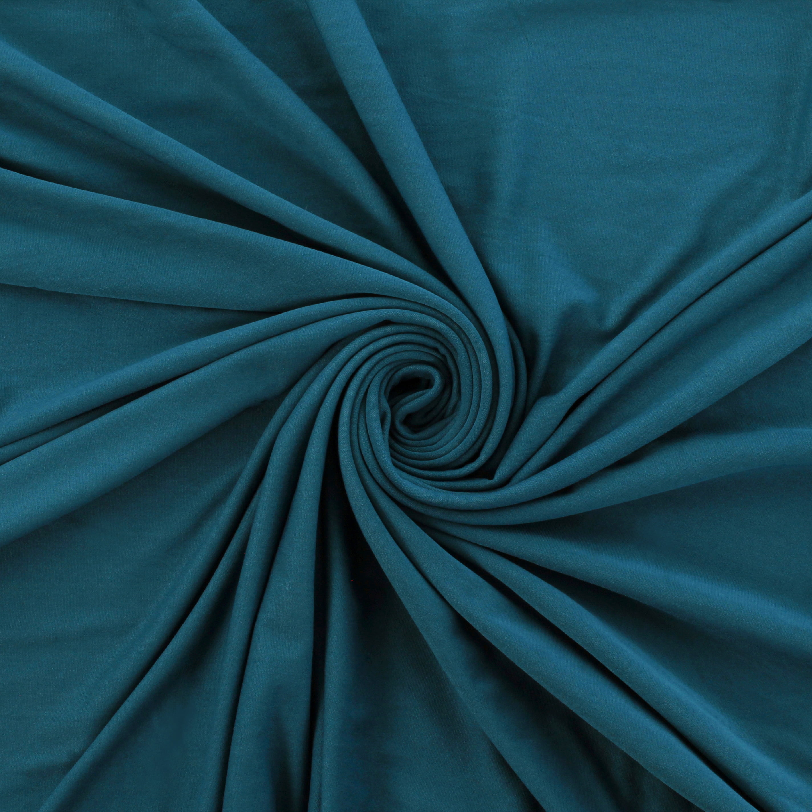 Solid DBP Fabric - Double Brushed Polyester 4 Way Stretch - Teal - 2yd ...
