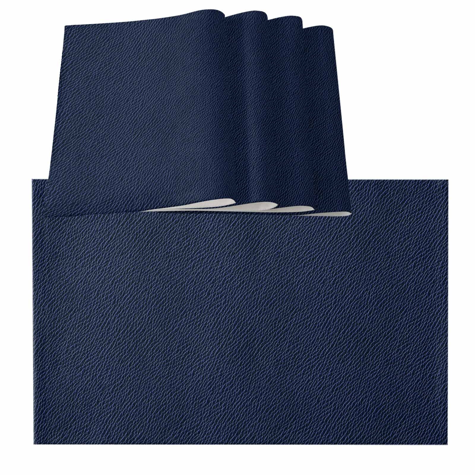 Solid Dark Blue Placemats for Dinning Table Set of 4, Minimalism ...