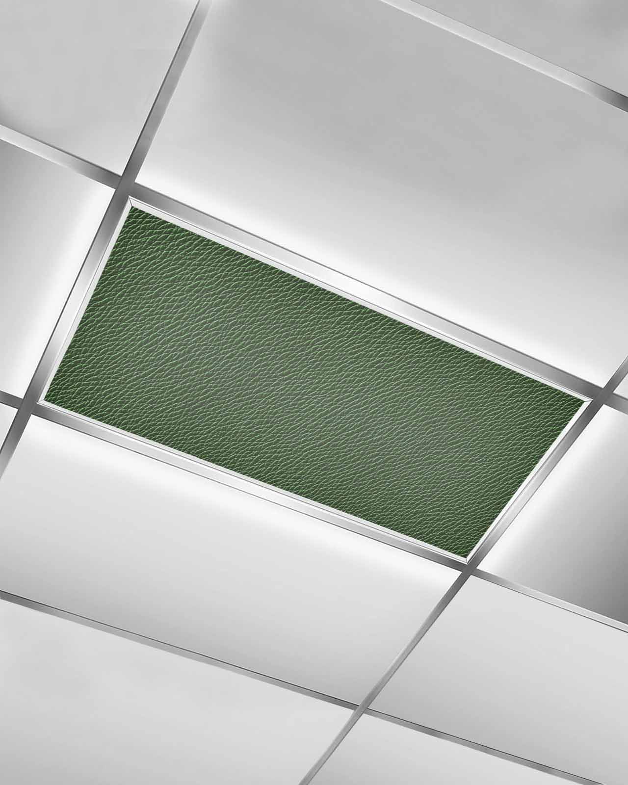 Solid Dark Green Fluorescent Light Covers for Ceiling Lights 4x2 feet,1 ...
